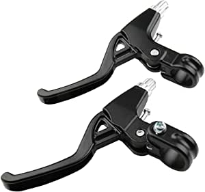 Power Brake Levers 2 Fingers Black Plactic - Bike Parts Weston