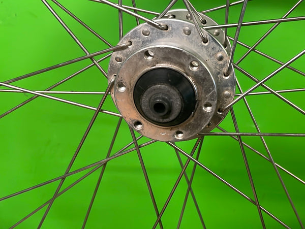 26" HALO COMBAT DISC FRONT WHEEL + DIATECH DISC 9x100 QR HUB 'WHITE' M ...